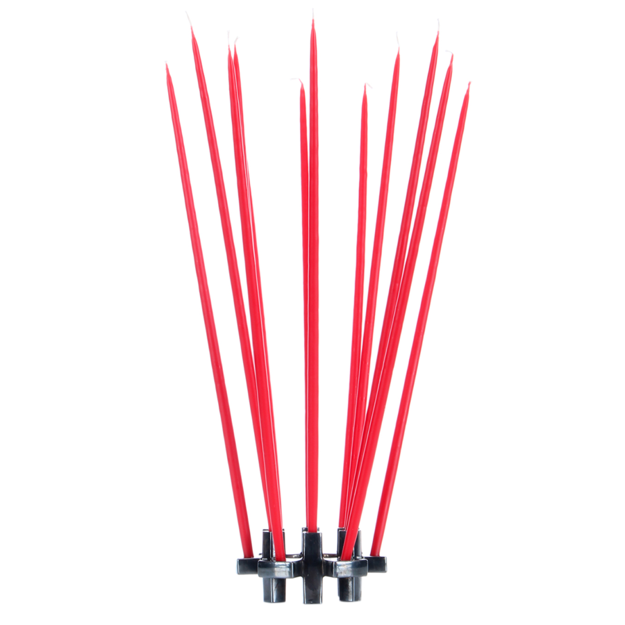 Red Tiny Tapers - Box of 12 - TinyTapers.com